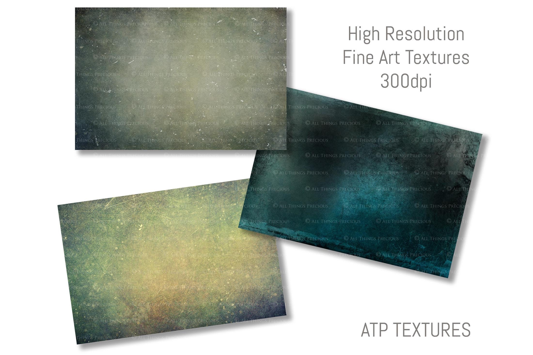 40 Fine Art TEXTURES, Digital BUNDLE No. 64. Photo Overlay ...