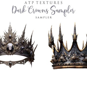 10 PNG OVERLAYS Fantasy Crown Set 1 Photo Overlay, AI Clipart ...
