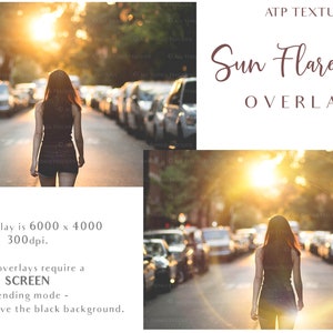 Sun Flare Halo Ring Overlays, Set 1. Jpeg Overlay for Photography ...