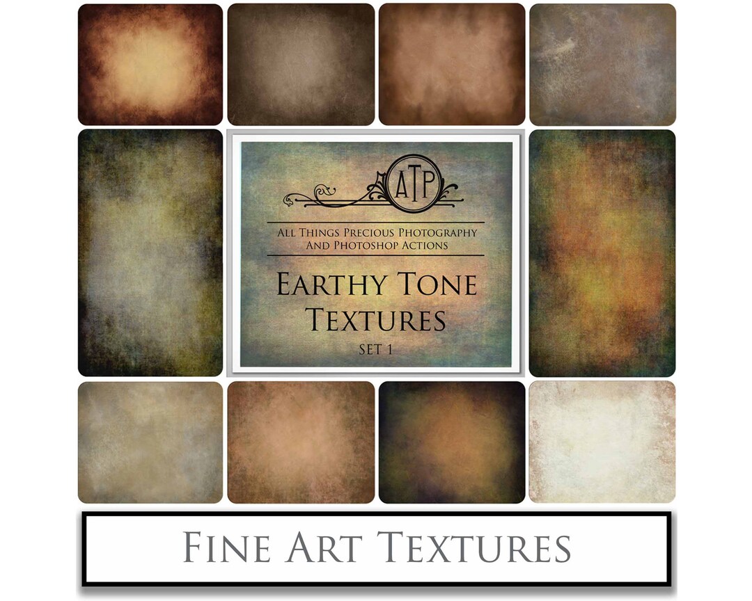 10 Fine Art TEXTURES -EARTHY Set 1 / Textured Background, High ...