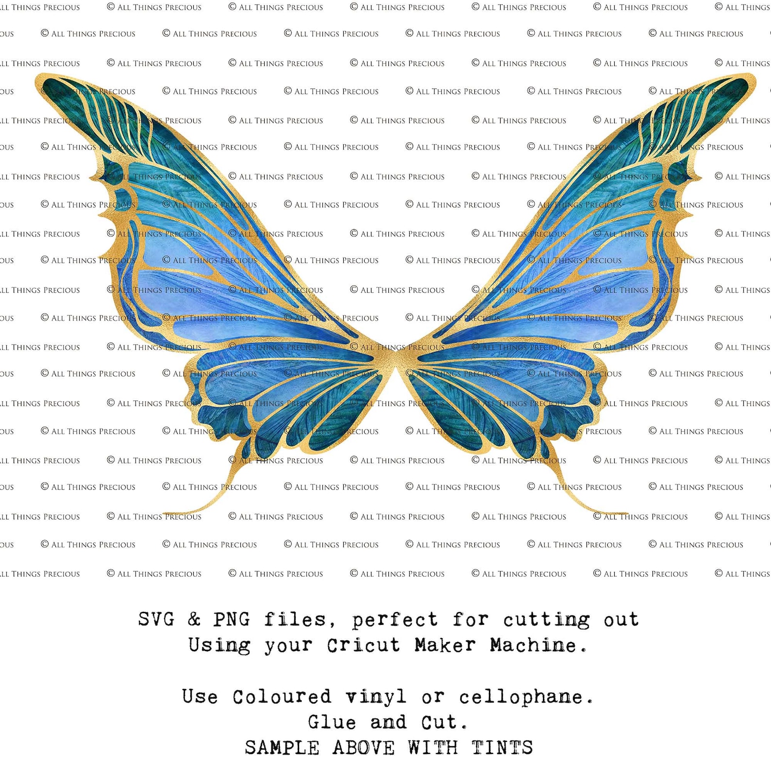 SVG Fairy WINGS No. 74 - for Cricut Maker / Costume, Cosplay Wings ...