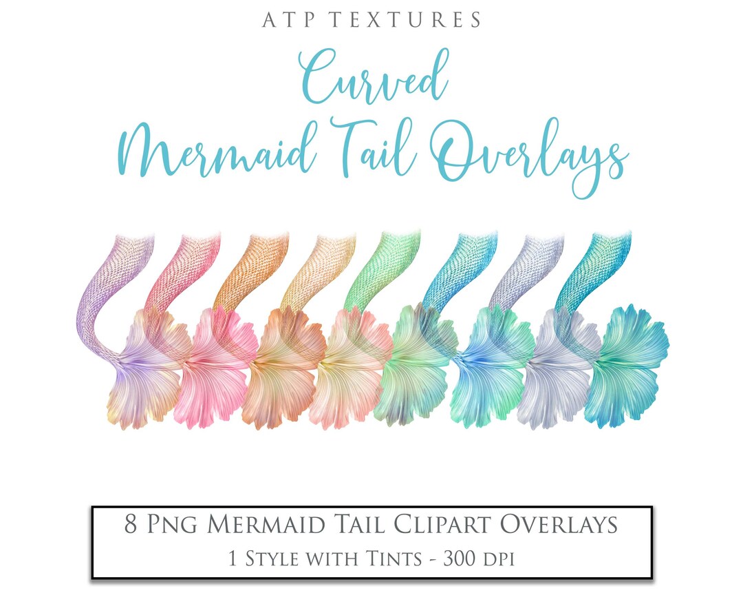 MERMAID TAIL, Png OVERLAYS / Photo Overlay, Fantasy, High Resolution ...