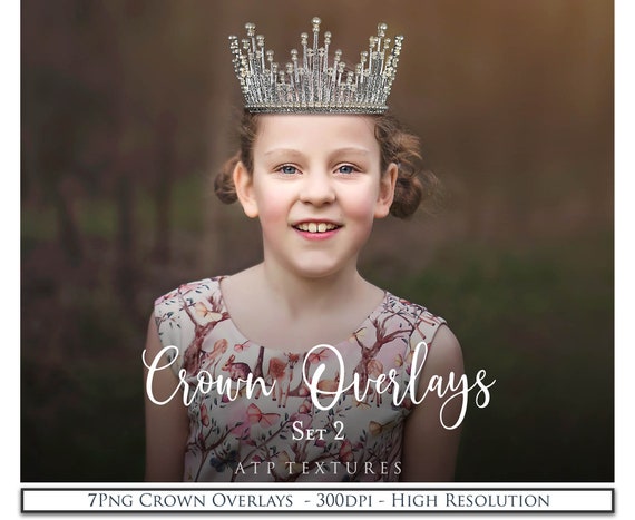 7 PNG OVERLAYS - Princess CROWN, Set 2 / Png Clipart, Scrapbooking ...