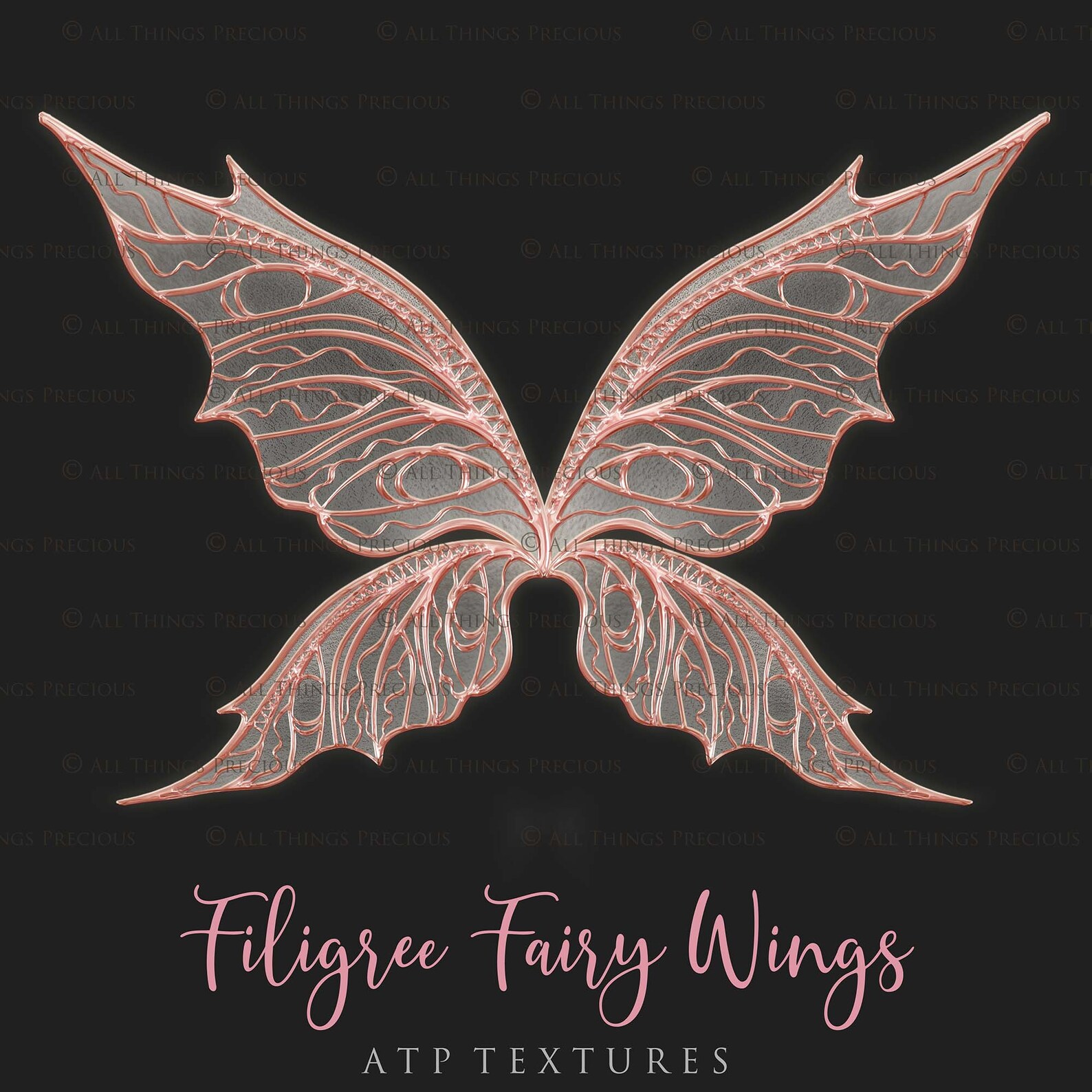 25 Png Overlays FILIGREE FAERY WINGS Set 1 / Photo Overlay - Etsy