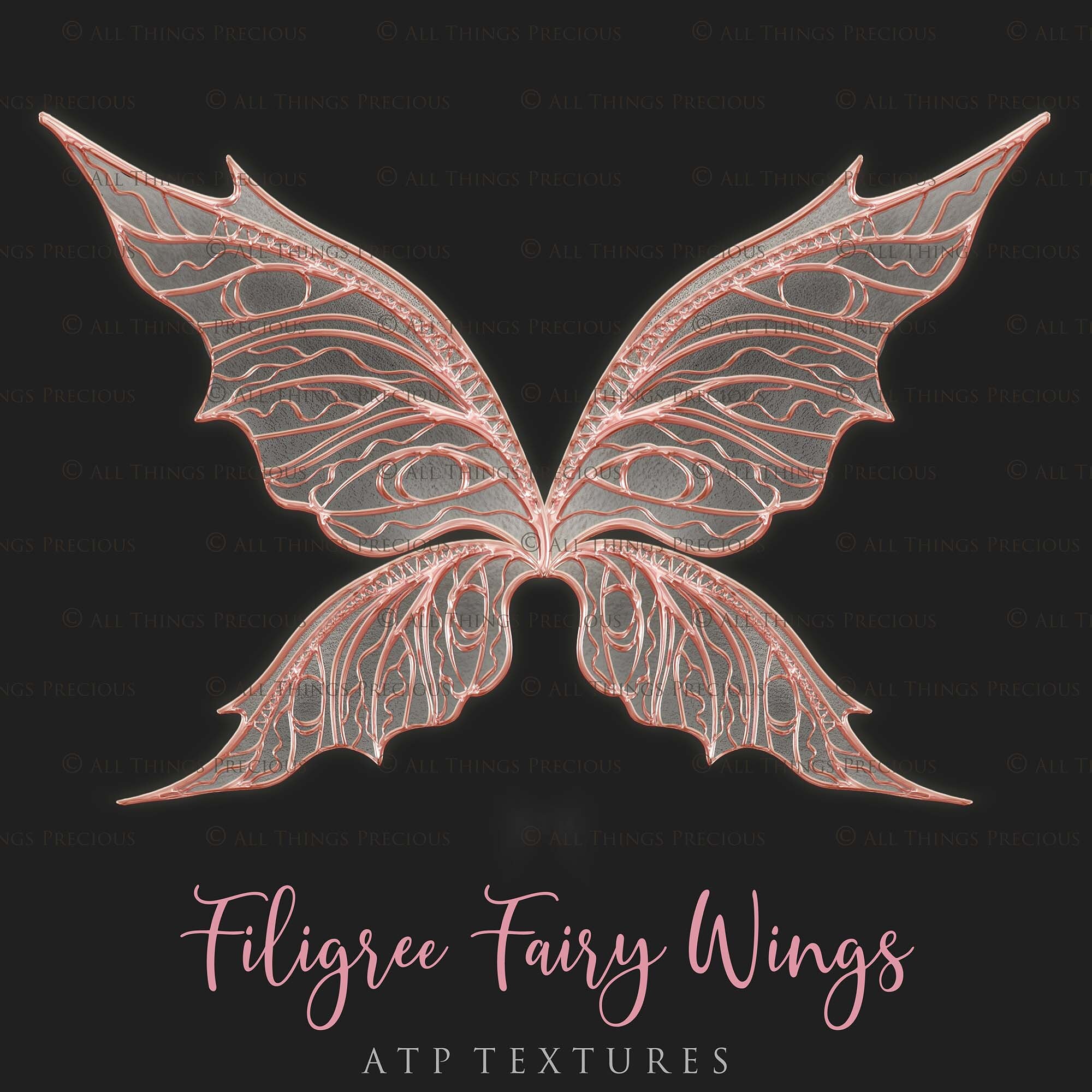 25 Png Overlays FILIGREE FAERY WINGS Set 1 / Photo Overlay - Etsy Australia