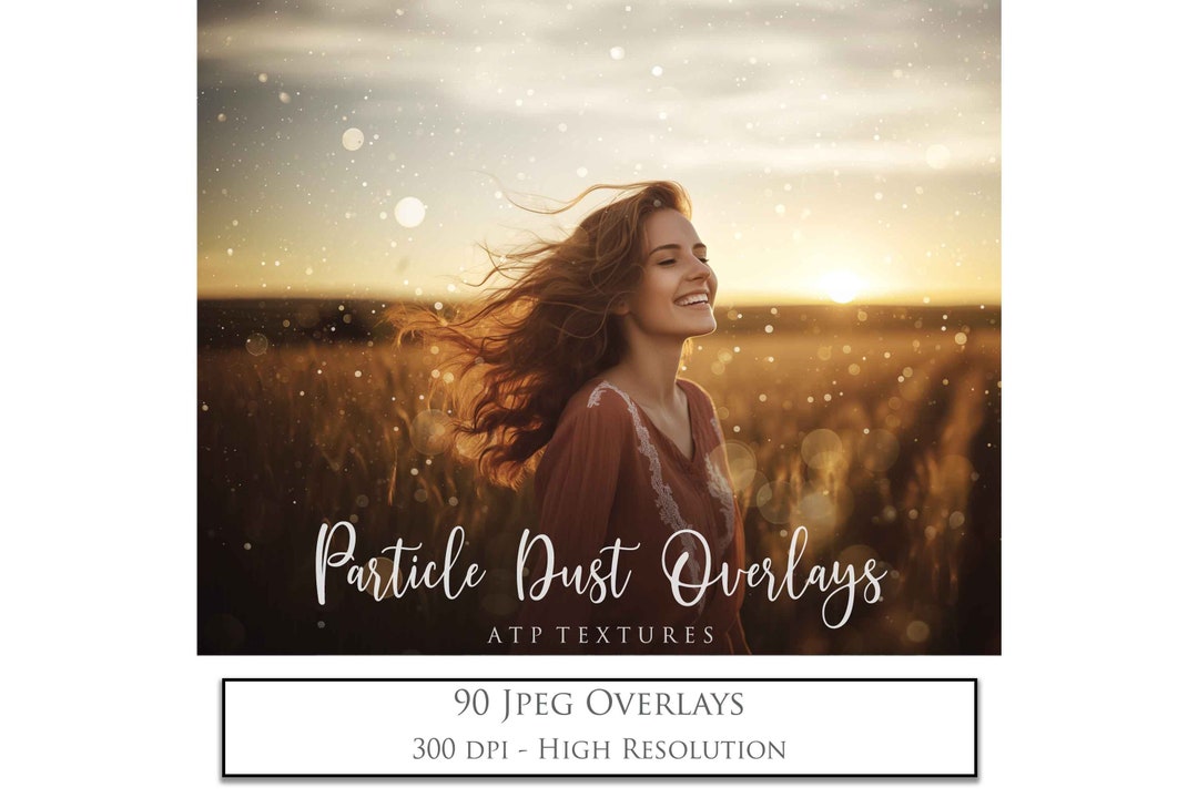 90 Photography OVERLAYS, PARTICLE DUST for Photo Editing, Photoshop ...