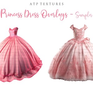 20 Photo OVERLAYS Princess Dress Ballgown Clipart / Pink - Etsy