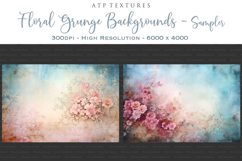 36 Ai Digital Backgrounds - FLORAL GRUNGE Wallpaper - Photography ...