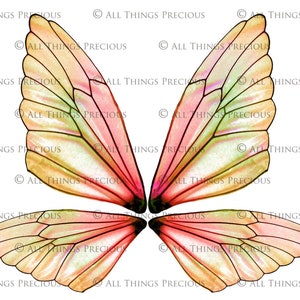 A4 PRINT FAIRY WINGS Set 2C Png Clipart Jewellery Making - Etsy