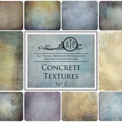 10 Fine Art Textures Concrete Set 2 High Res Textured Etsy