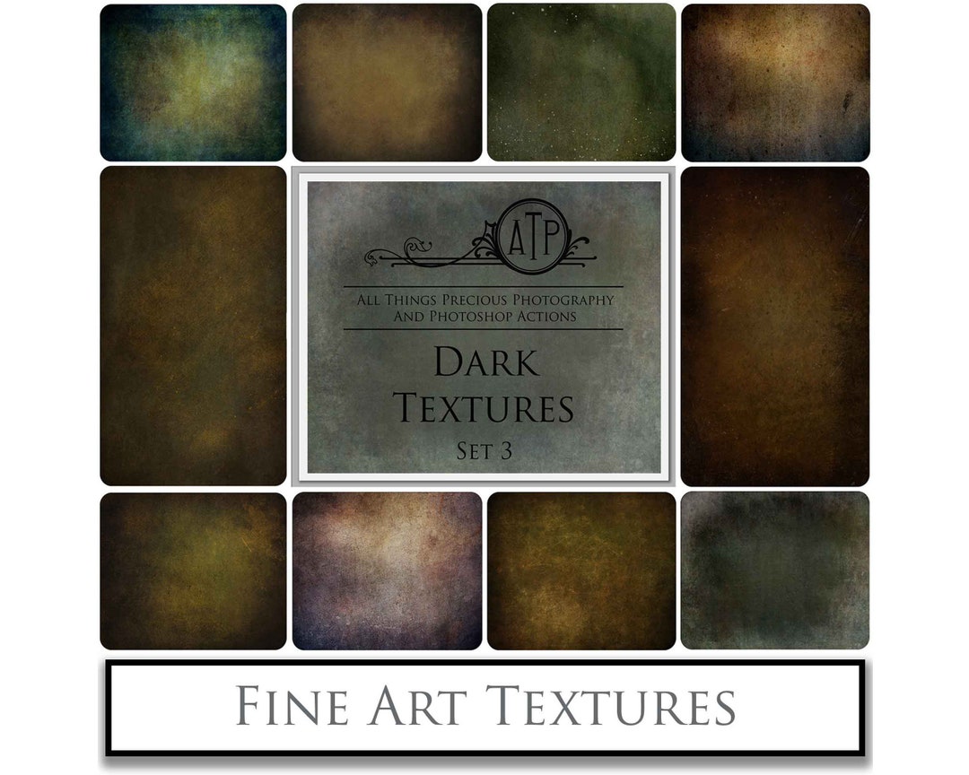 10 Fine Art TEXTURES - DARK Set 3 / Photography High Res, Digital ...