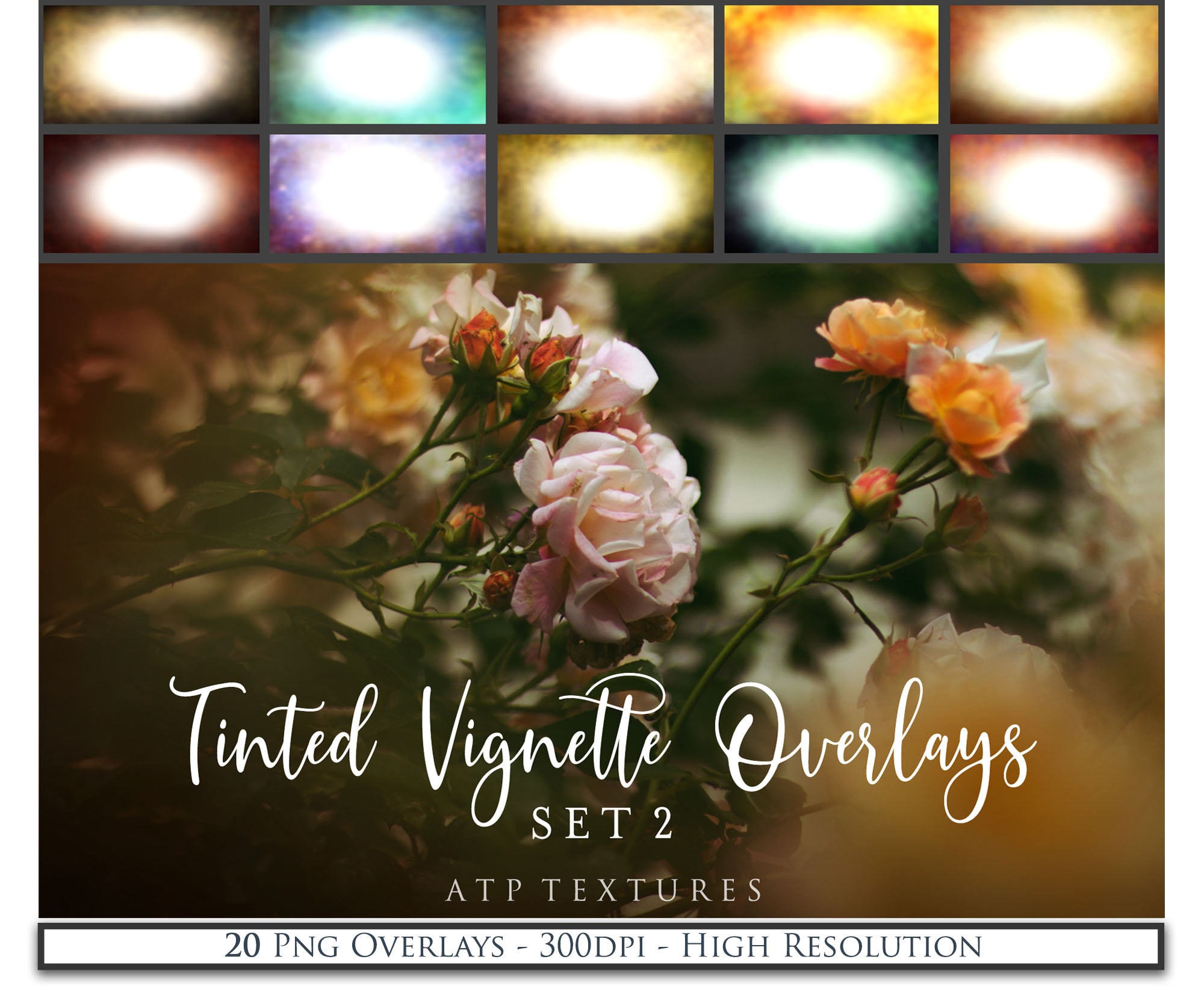 Png OVERLAYS Tint Vignette No. 2 / Photo Overlay Texture - Etsy