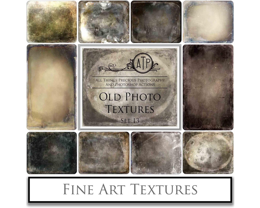 Old Photo TEXTURES Set 13, Vintage Aged Editing Assets for ...