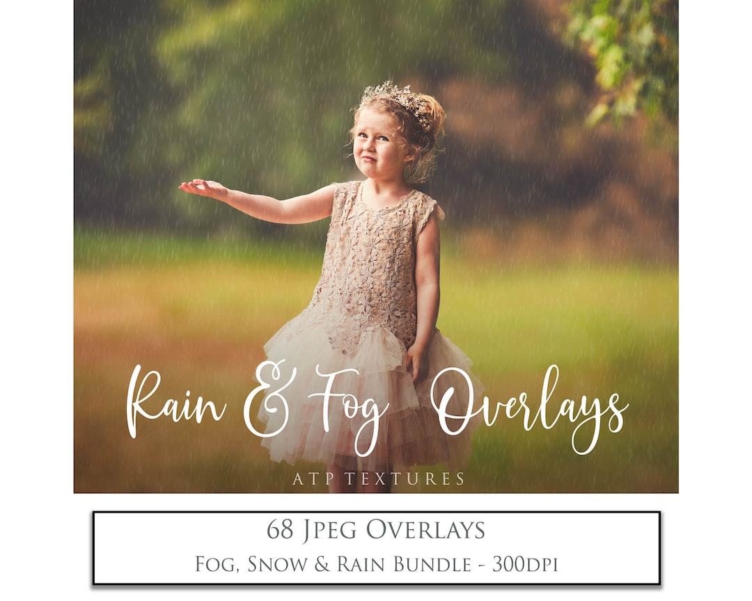 68 Digital OVERLAYS, RAIN & Fog - Photo Overlay, Winter, Fine Art ...