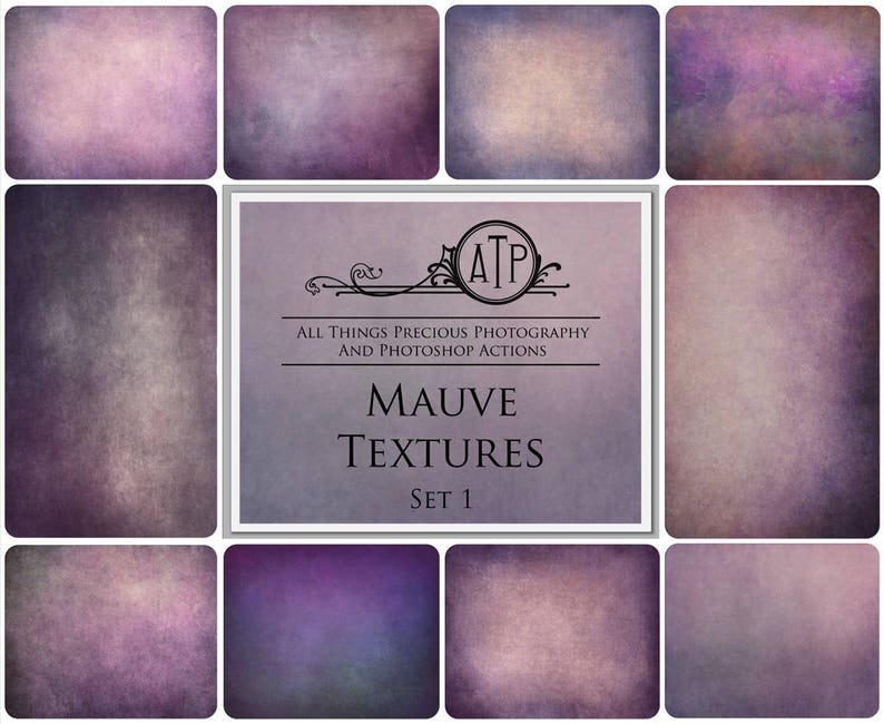 10 Fine Art TEXTURES MAUVE Set 1 Textured Canvas High - Etsy
