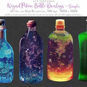 Png Overlays - WIZARD POTION BOTTLES - Set 1 / Photo Overlay, High ...