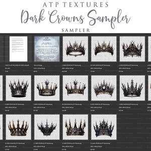 10 PNG OVERLAYS Fantasy Crown Set 1 Photo Overlay, AI Clipart ...
