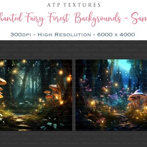 24 AI Digital Backgrounds - Enchanted FAIRY FOREST - Photo Backdrop ...