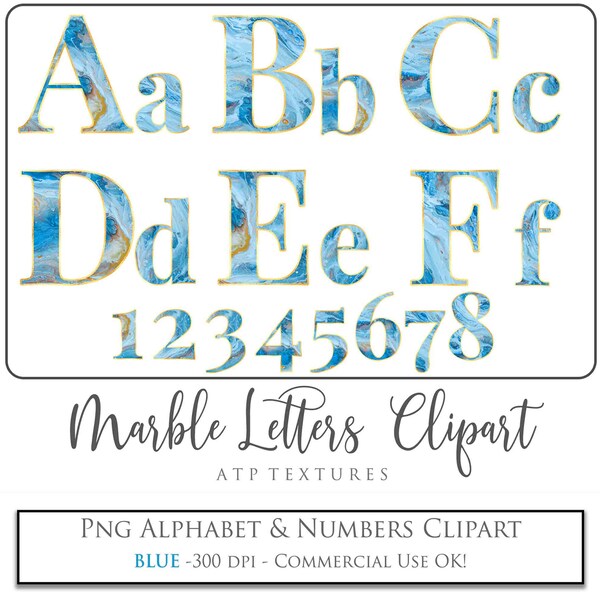 Marble Letters - Etsy