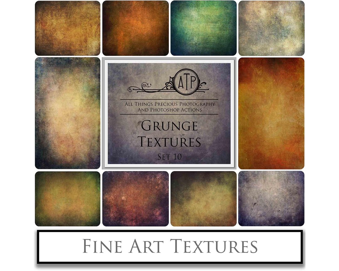 10 DIGITAL TEXTURES - GRUNGE Set 10 for Photography in High Resolution ...