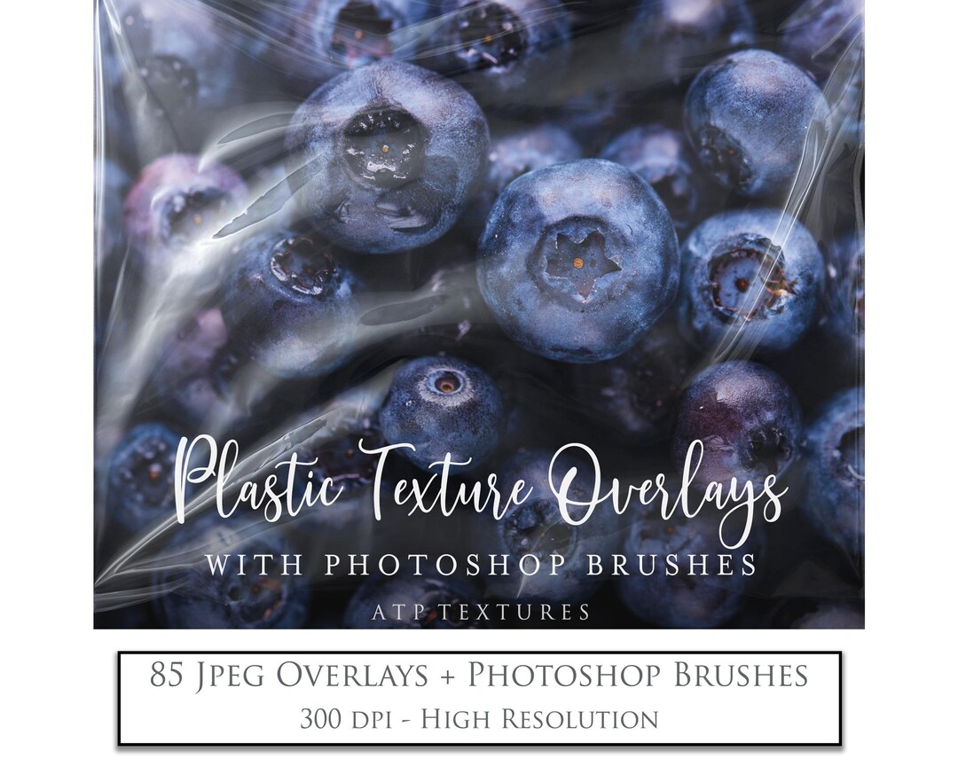 85 Photo Overlays - PLASTIC TEXTURES & Photoshop BRUSHES / Digital ...