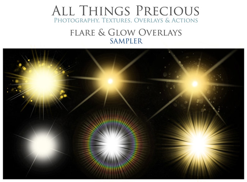 60 OVERLAYS Png FLARE & GLOW Photoshop Overlay Fairy - Etsy Australia