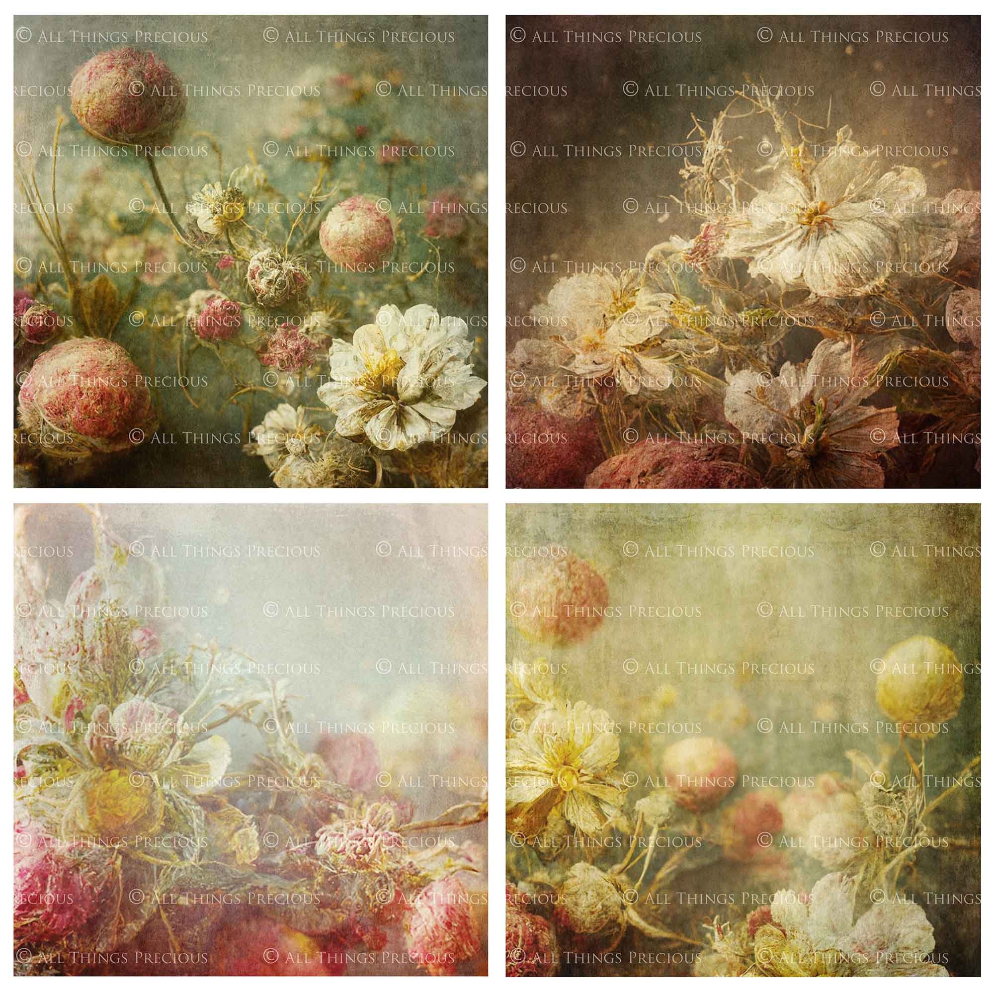 12 Digital Papers WHIMSICAL FLORAL Set 1 / Scrapbooking - Etsy