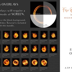 145 Fire Overlays Bundle, Fire Ring, Fire Circle, Fireball, Candle ...