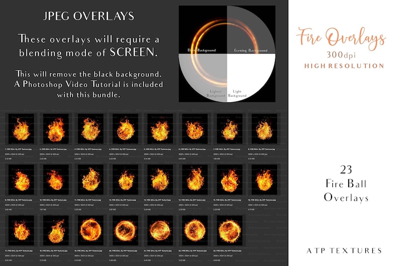 145 Fire Overlays Bundle, Fire Ring, Fire Circle, Fireball, Candle ...