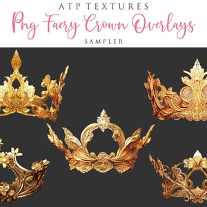 10 PNG OVERLAYS - Faery Crown Set 2. Photo Overlay, AI Clipart ...