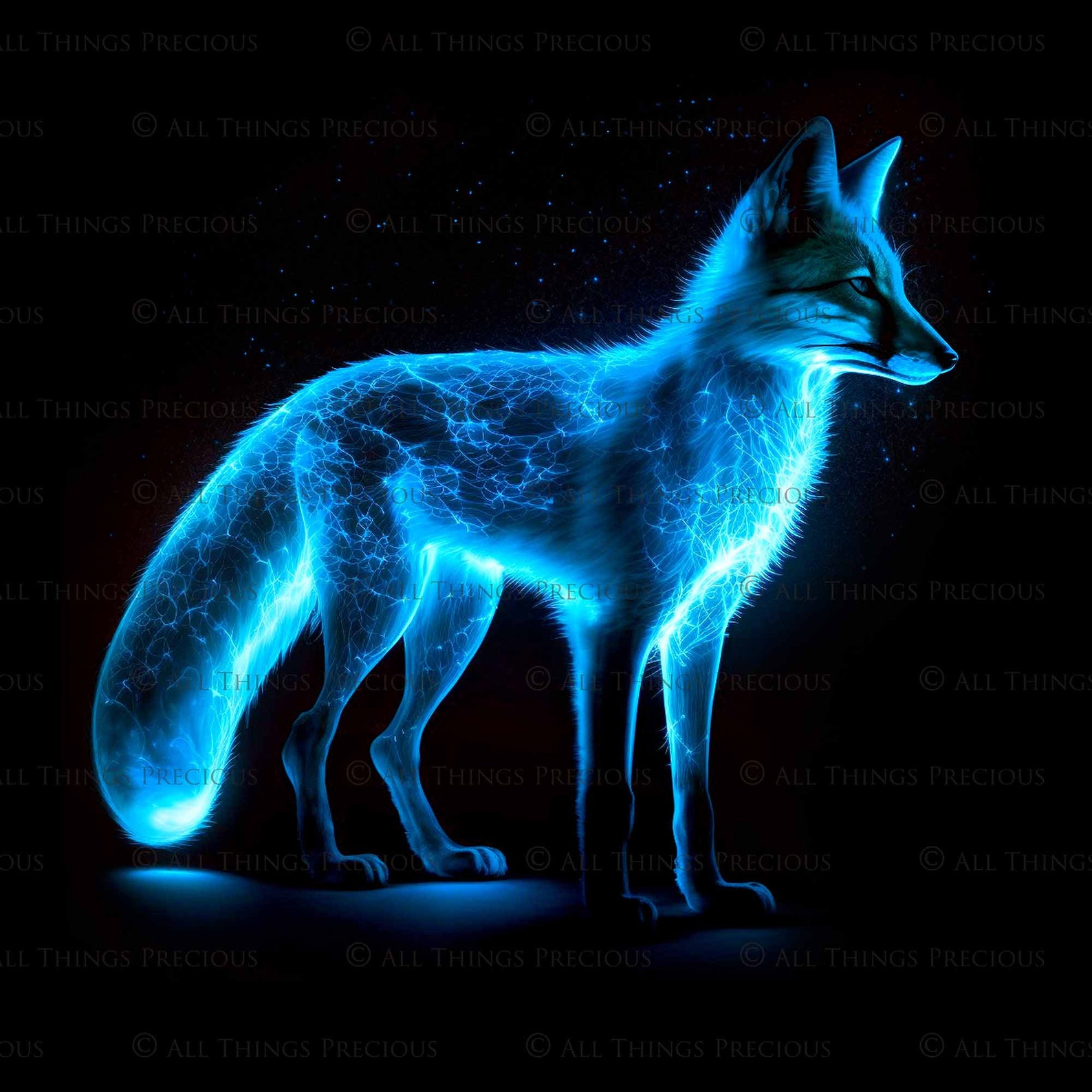 48 Overlays GLOW ANIMALS Photo Overlay Magical Overlay - Etsy