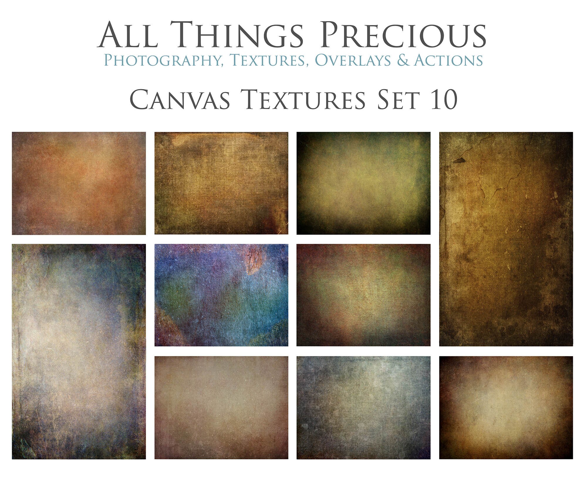 10 FINE ART TEXTURES Canvas Set 10 / Photo Overlays High - Etsy