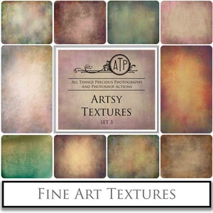 10 Fine Art TEXTURES - ARTSY Set 3 / Overlays, Photography, High Res ...