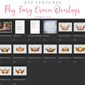 10 PNG OVERLAYS Faery Crown Set 1 / Photo Overlay, AI Clipart ...