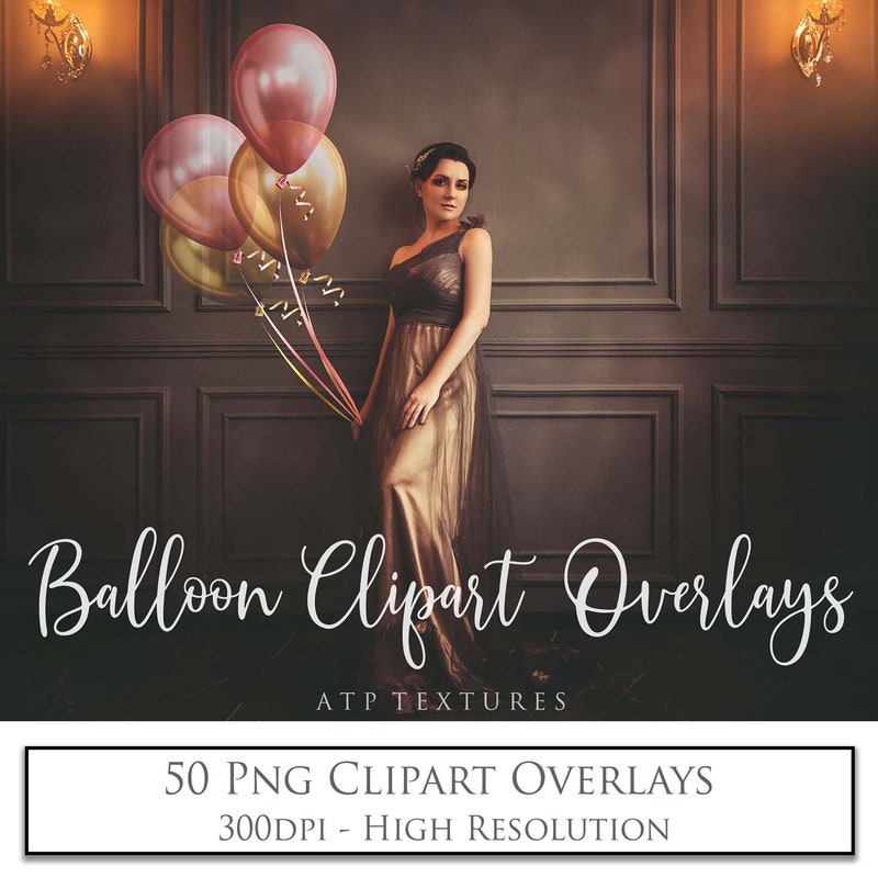 Balloon Overlay - Etsy
