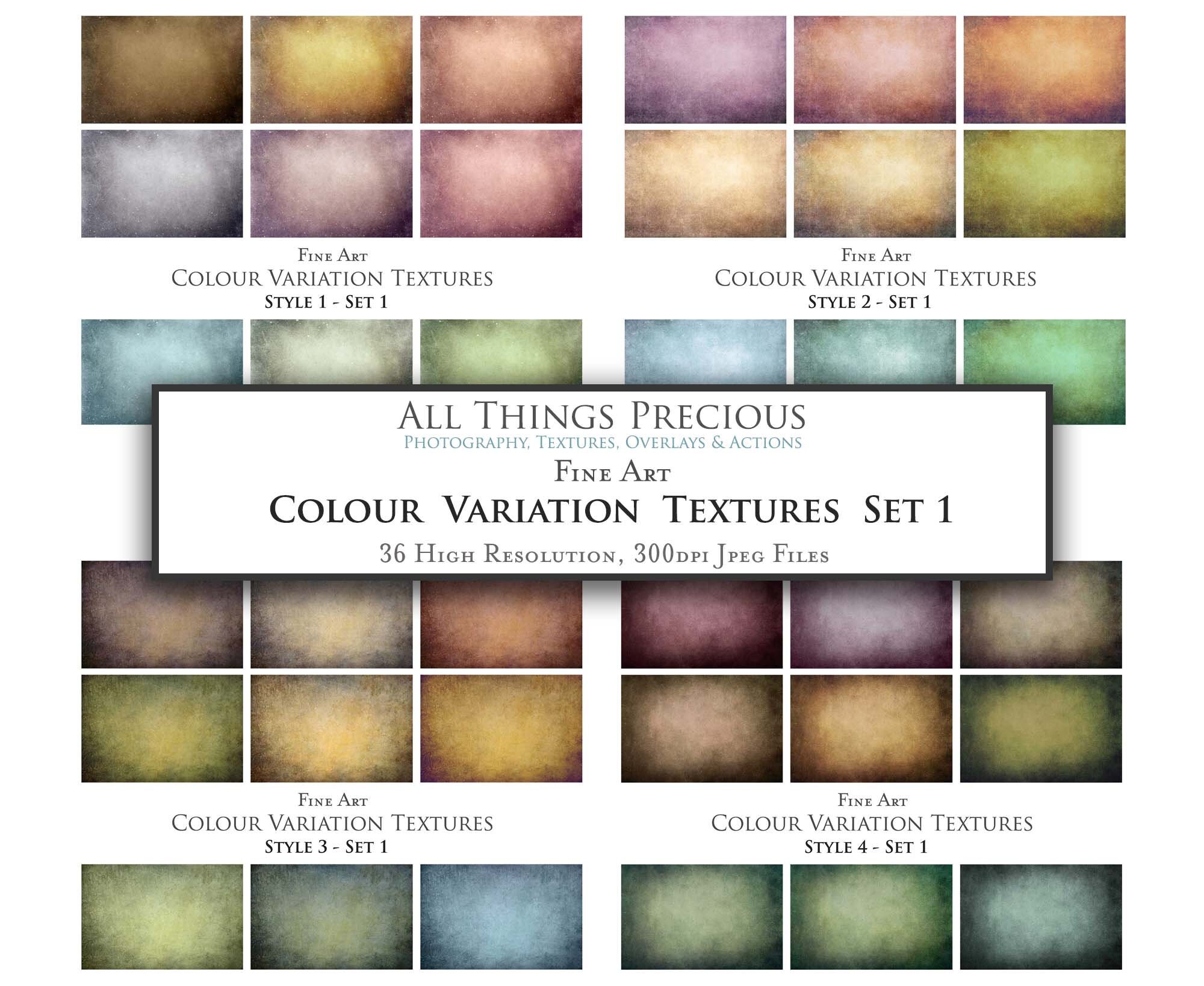 288 TEXTURES Colour Variations BUNDLE No. 1 / Fine Art - Etsy