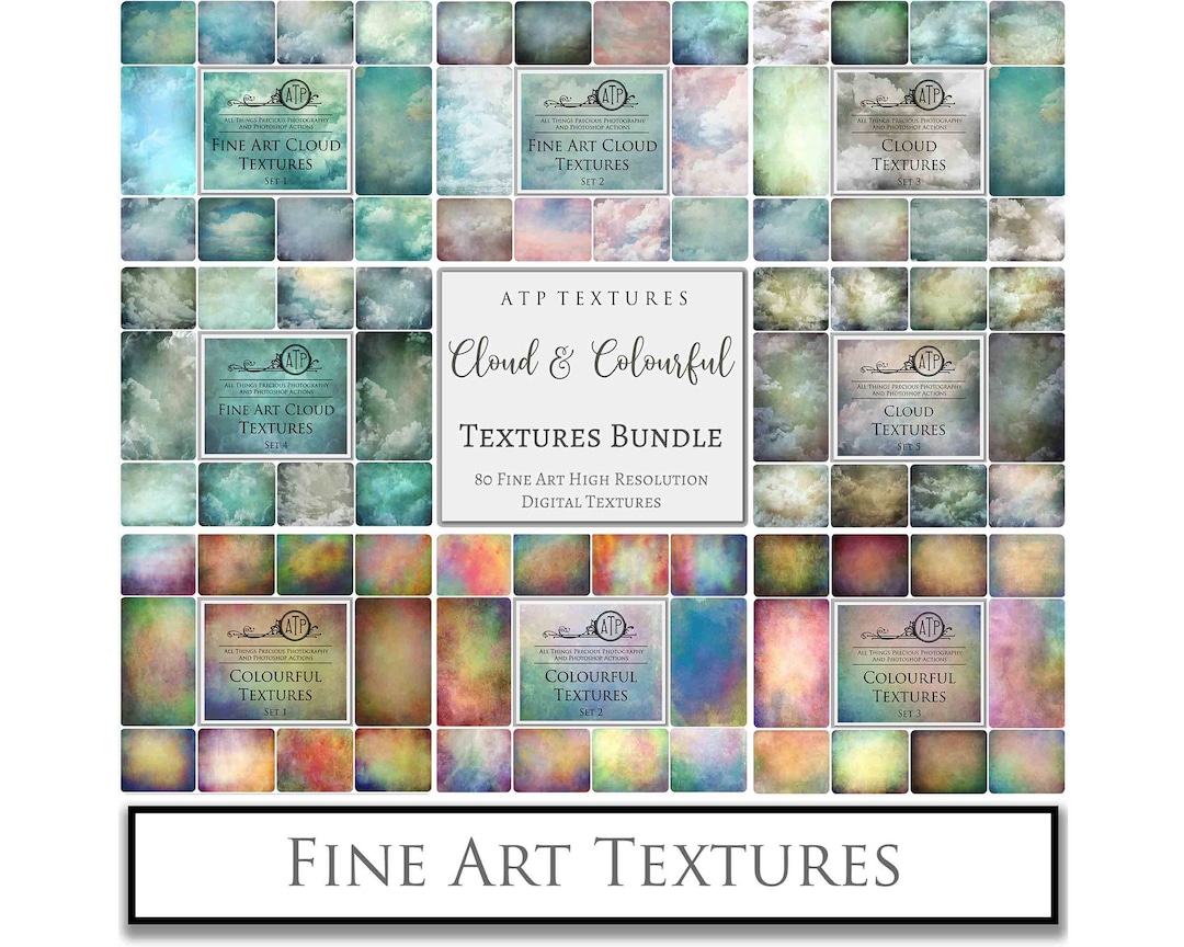 TEXTURES BUNDLE 6 - Cloud & Colourful Photo Editing, Texture, Digital ...