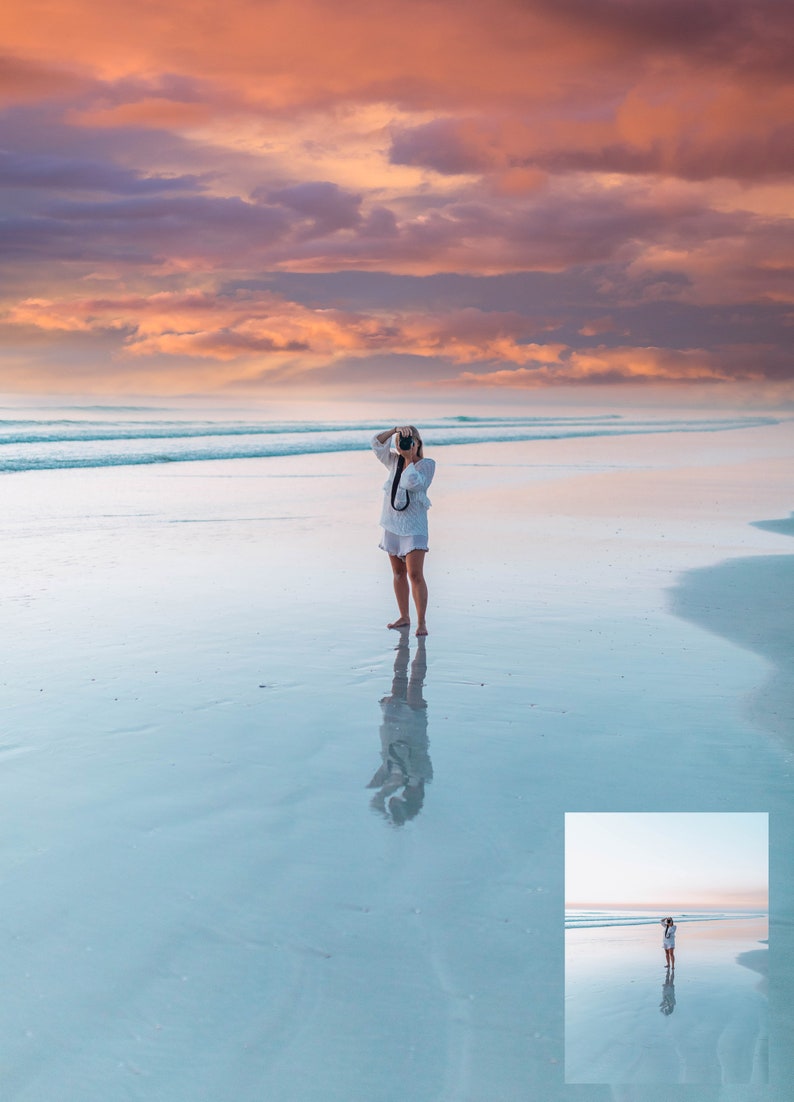 10 MORNING SKY Overlays / Photoshop Overlay, Clouds, Sunrise Overlay ...