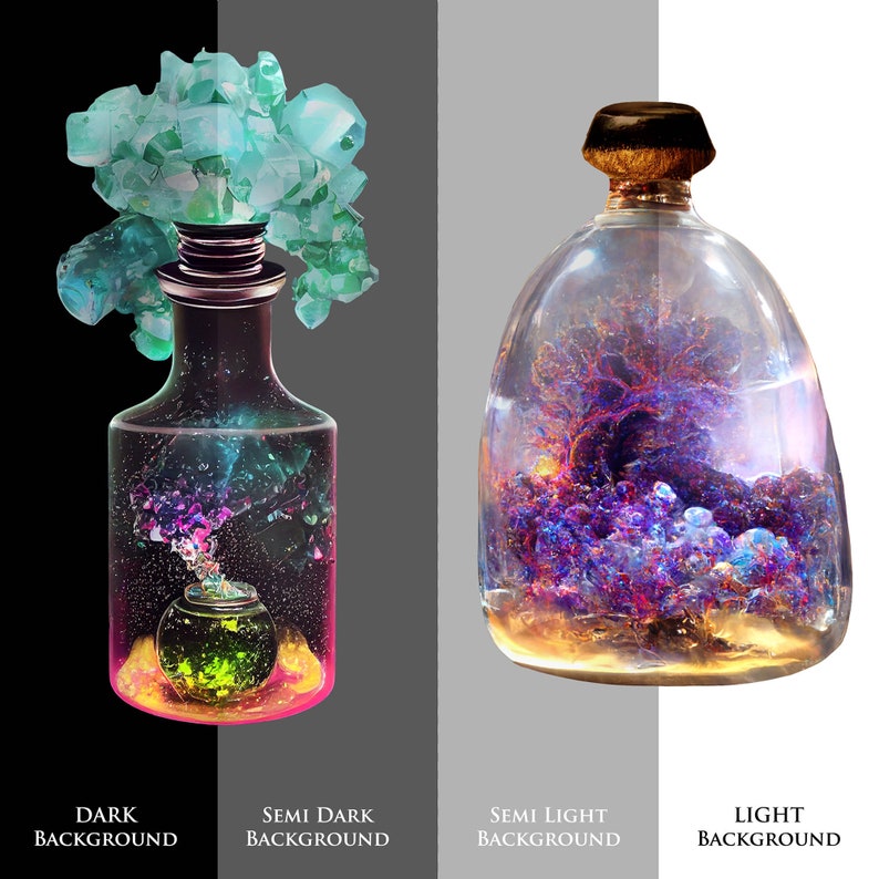 Png Overlays - WIZARD POTION BOTTLES - Set 2 / Photo Overlay, High ...