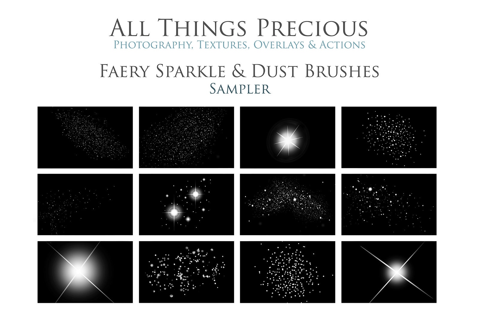 50 Photoshop Brushes Fairy Sparkle Dust Star Bokeh Photo - Etsy
