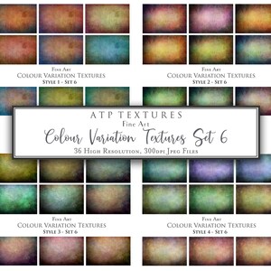 288 TEXTURES, Colour Variations BUNDLE No. 1 / Fine Art Texture ...