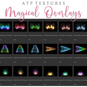 60 Photo OVERLAYS - Magical, Book Magic / Glow Overlay, Photoshop ...