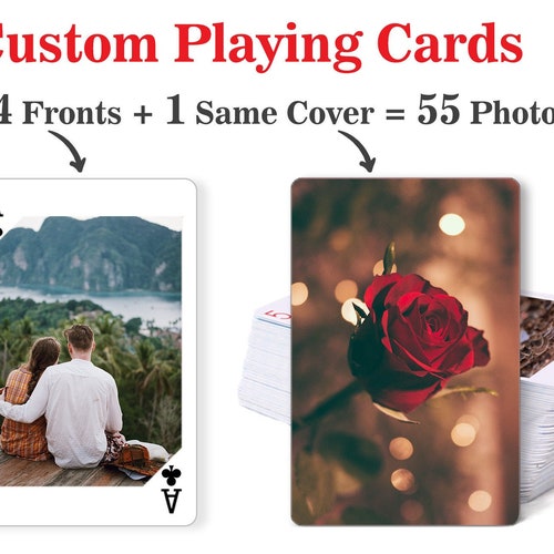 Custom Printed Playing Cards - Etsy