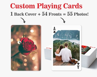 Custom Photo Playing Cards Personalized Deck of Cards Photo Gift - Etsy