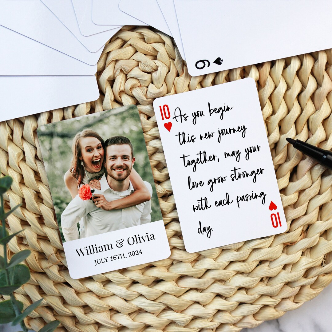 Wedding Guest Book Alternative, Custom Playing Cards Guest Book, Deck ...