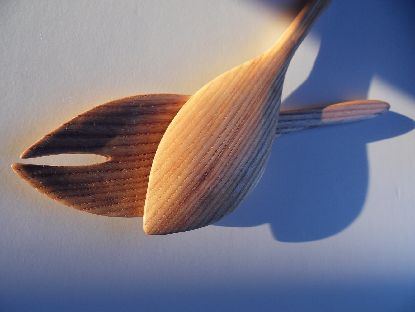 Handmade Wooden Salad Server Set Salad Utensils - Etsy