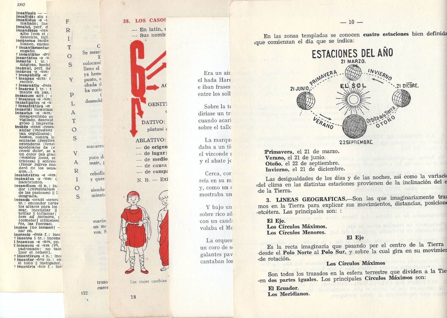 10 Vintage Spanish Book Sheets - Etsy
