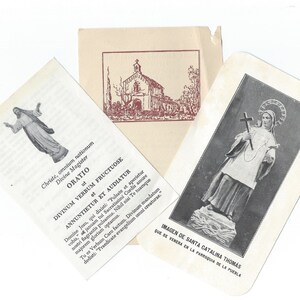 3 Vintage Religious Saints Card - Holy Cards - S97 - Etsy