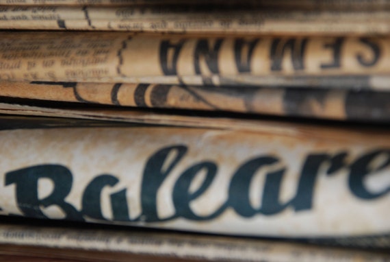 Vintage spanish newspaper FULL Large Ephemera | Etsy