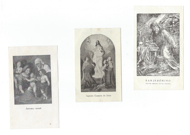 3 Vintage Religious Card - Holy Cards - M81 - Etsy